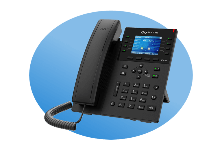 Key Features of the Easy-to-Use Z 23GE VoIP Phone - Zultys