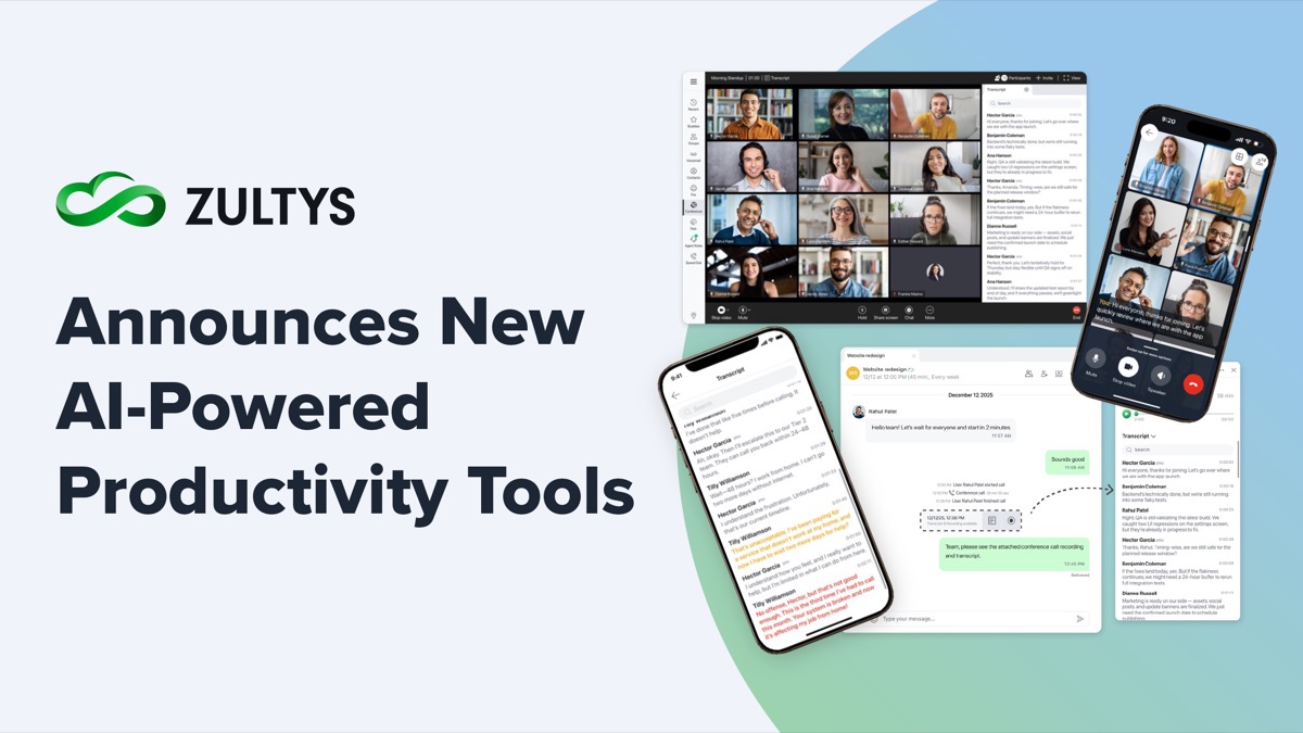 Zultys Introduces AI-Powered Productivity Tools with Latest Release 19 ...